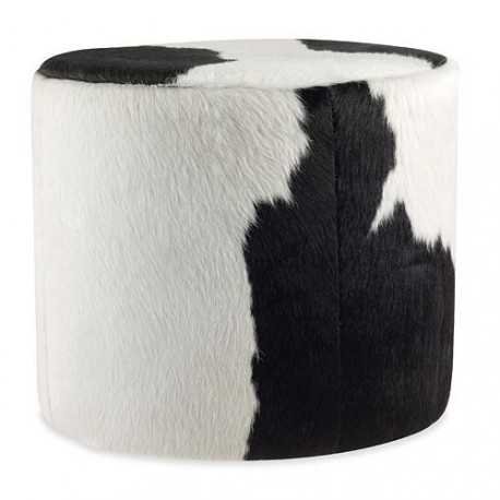 Cowhide Ottoman Round Stool. Free Worldwide delivery. Custom Designer ...